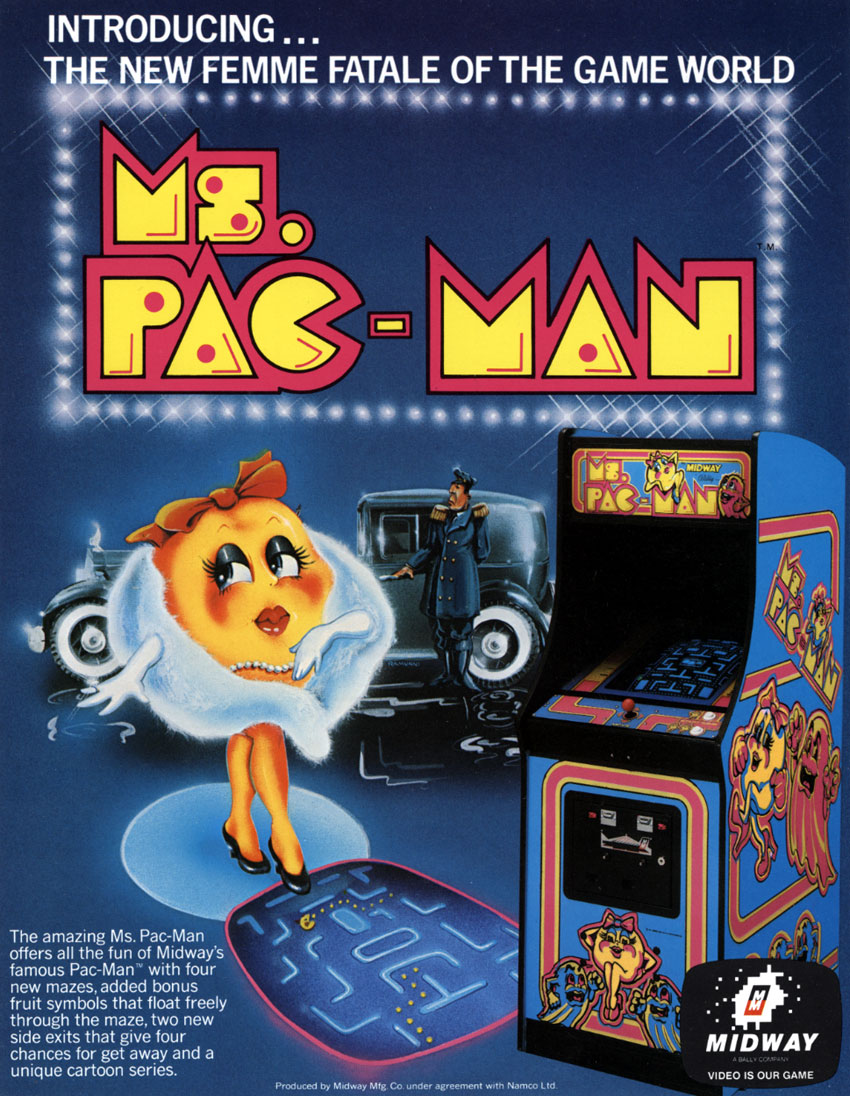 Ms. Pac-Man - Life Bar Arcade | Schaumburg Arcade Bar